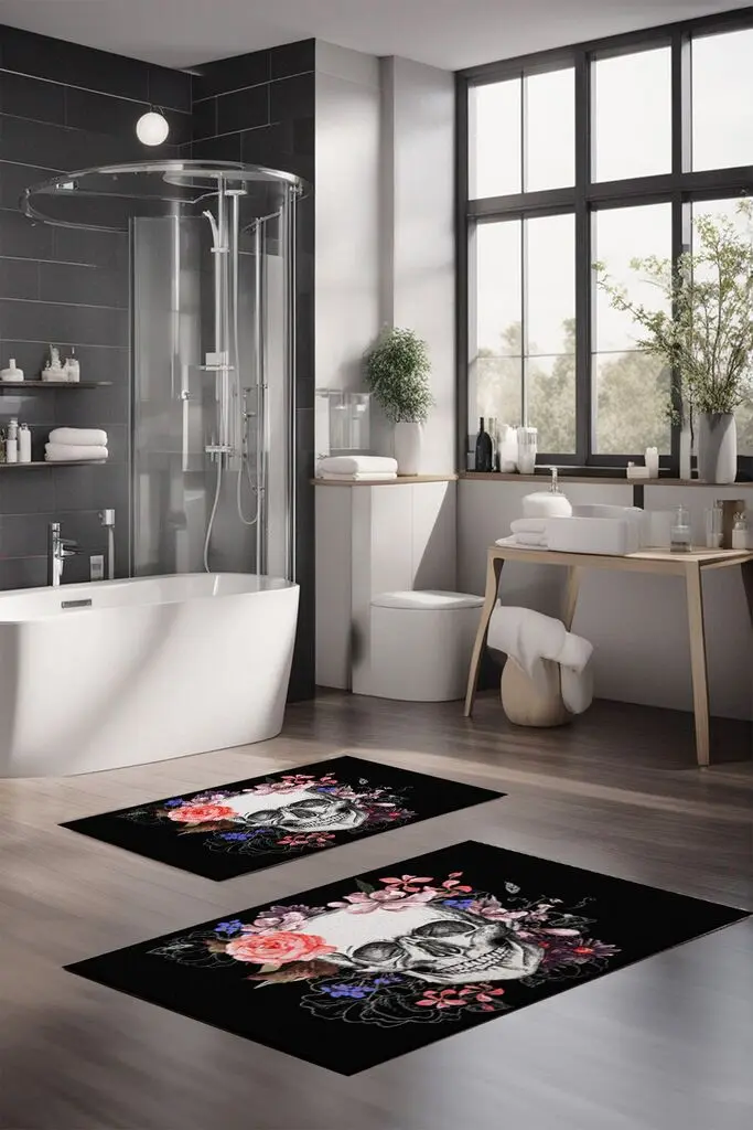 L'essentiel Maison Set prostirki za kupatilo CT-5380, 2 Komada, Bela