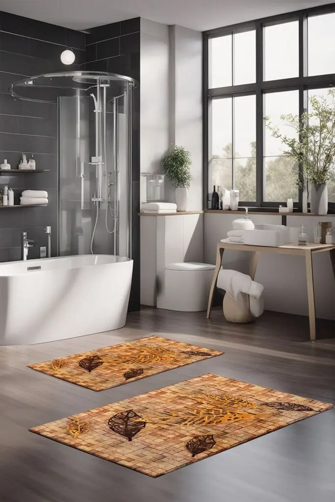 L'essentiel Maison Set prostirki za kupatilo CT-5361, 2 Komada, Smeđa