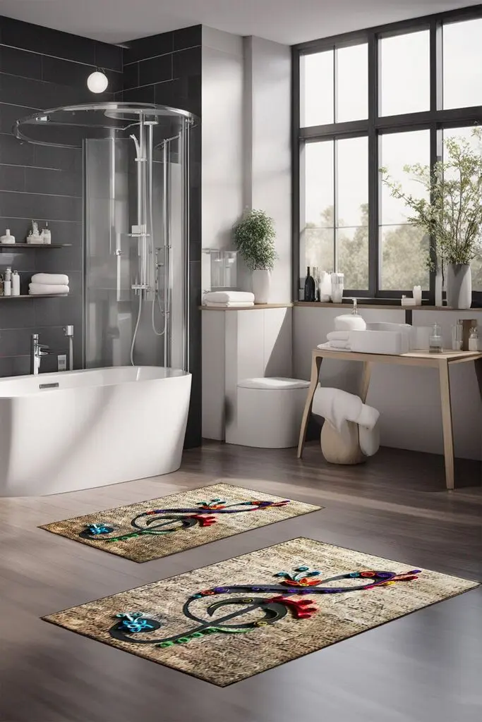 L'essentiel Maison Set prostirki za kupatilo CT-5391-1, 2 Komada, Šarena