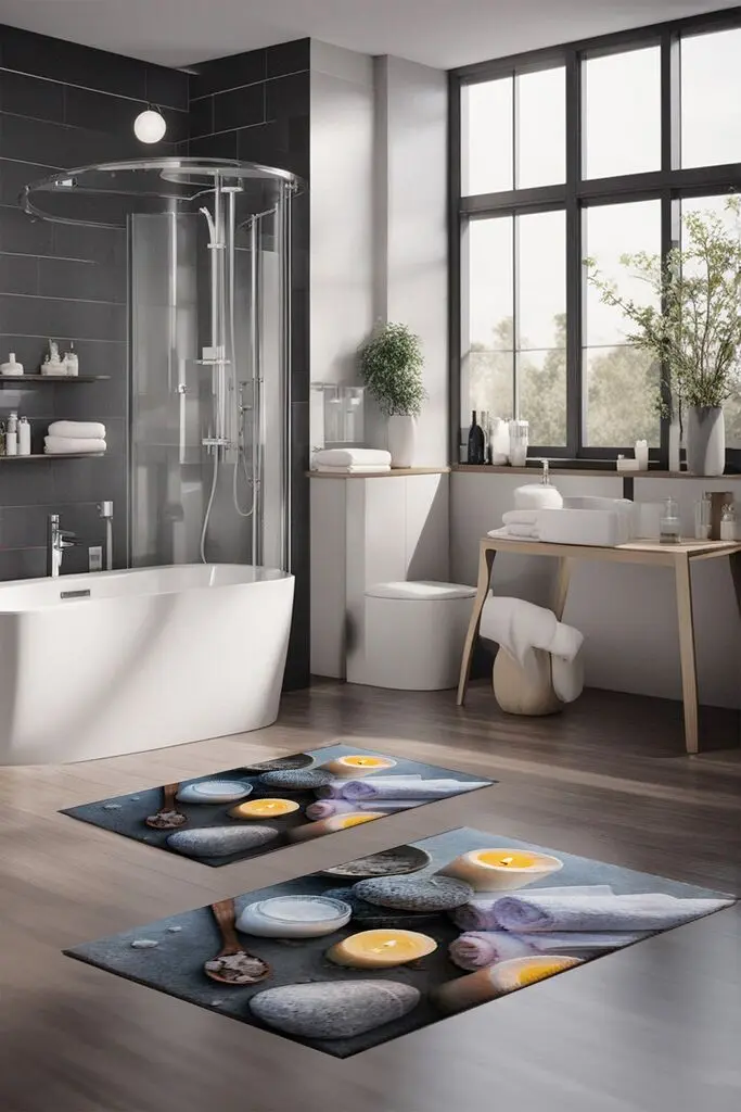 L'essentiel Maison Set prostirki za kupatilo CT-5342, 2 Komada, Siva