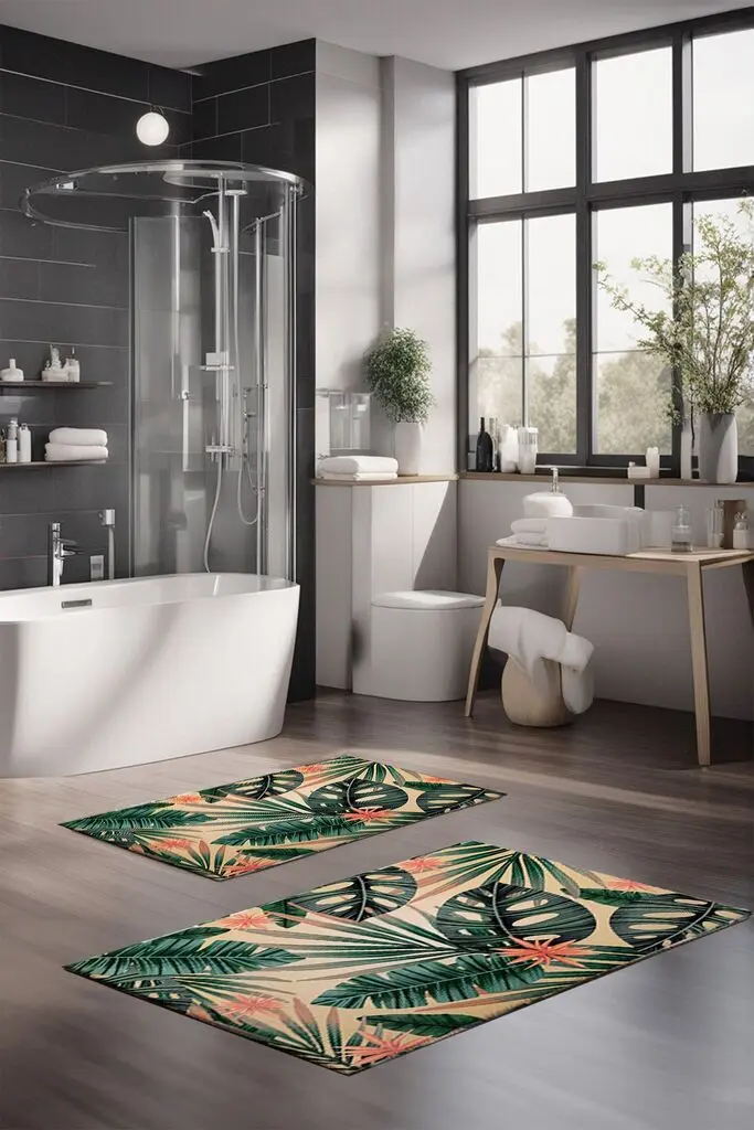 L'essentiel Maison Set prostirki za kupatilo CT-5328, 2 Komada, Šarena