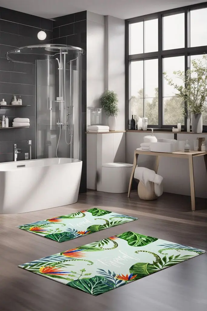 L'essentiel Maison Set prostirki za kupatilo CT-5305, 2 Komada, Šarena