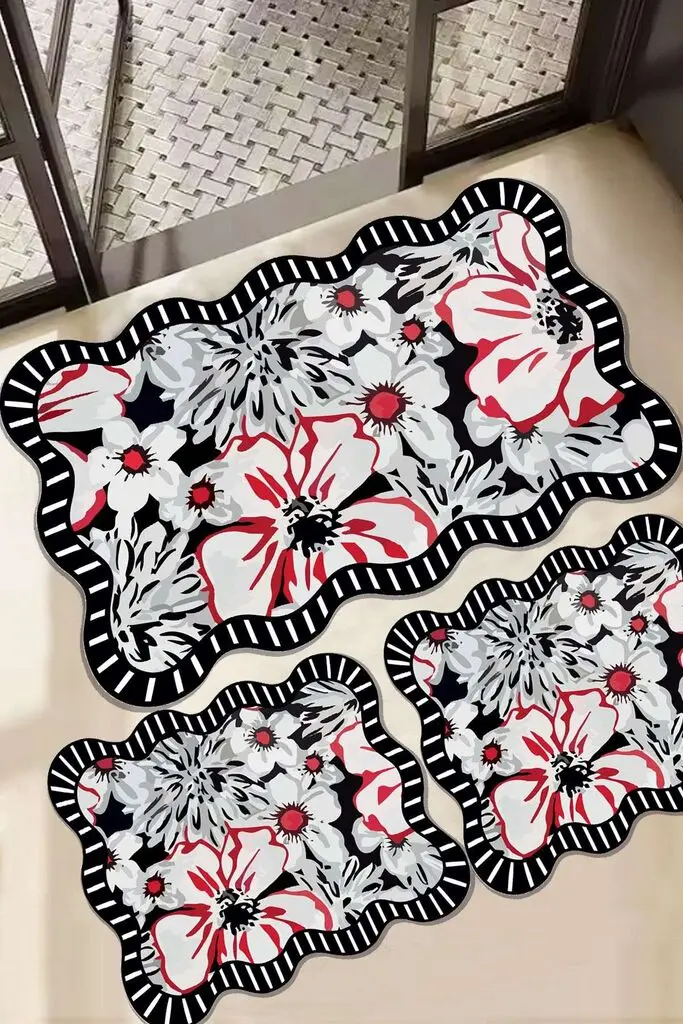 L'essentiel Maison Set prostirki za kupatilo Grocen, 3 Komada, Šarena