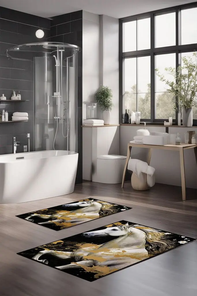 L'essentiel Maison Set prostirki za kupatilo CT-5420, 2 Komada, Šarena