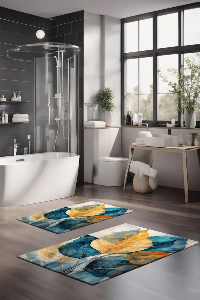 L'essentiel Maison Set prostirki za kupatilo CT-5411, 2 Komada, Šarena