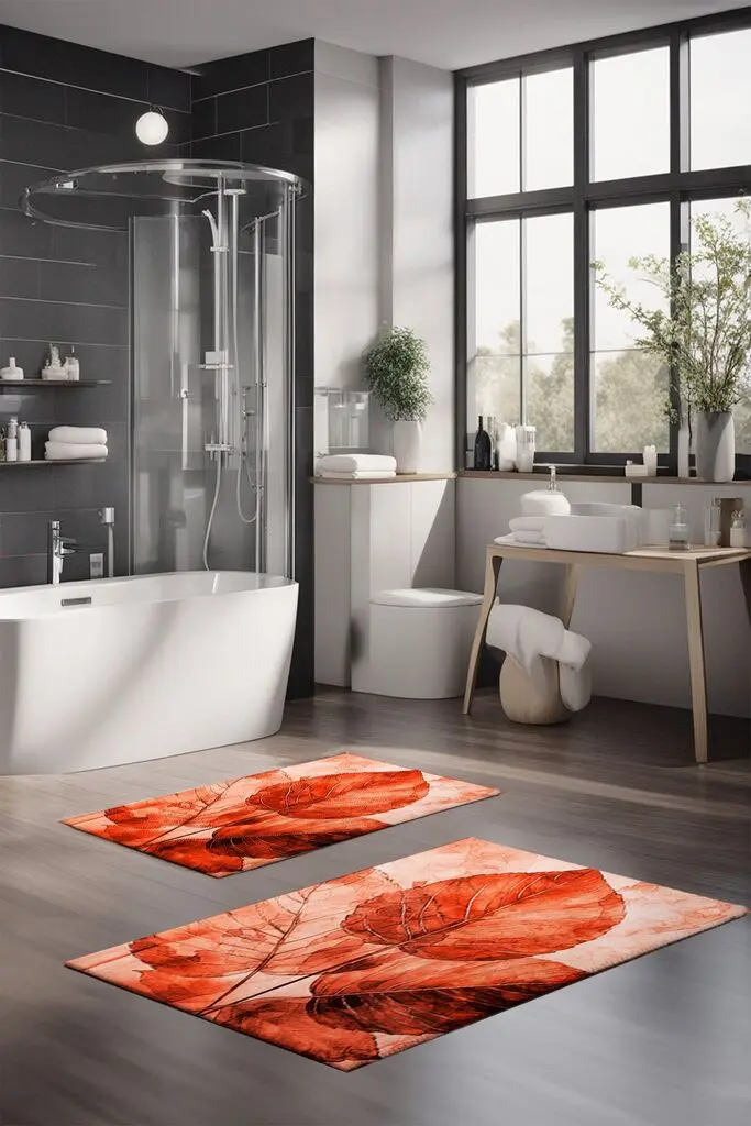 L'essentiel Maison Set prostirki za kupatilo CT-5409, 2 Komada, Narandžasta