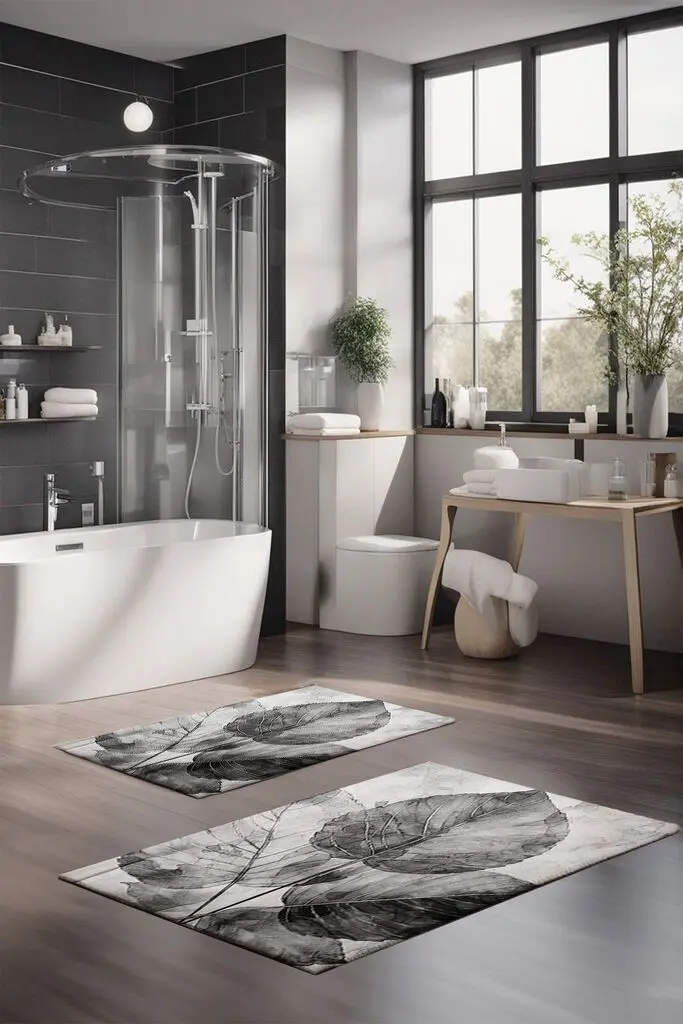 L'essentiel Maison Set prostirki za kupatilo CT-5408, 2 Komada, Siva
