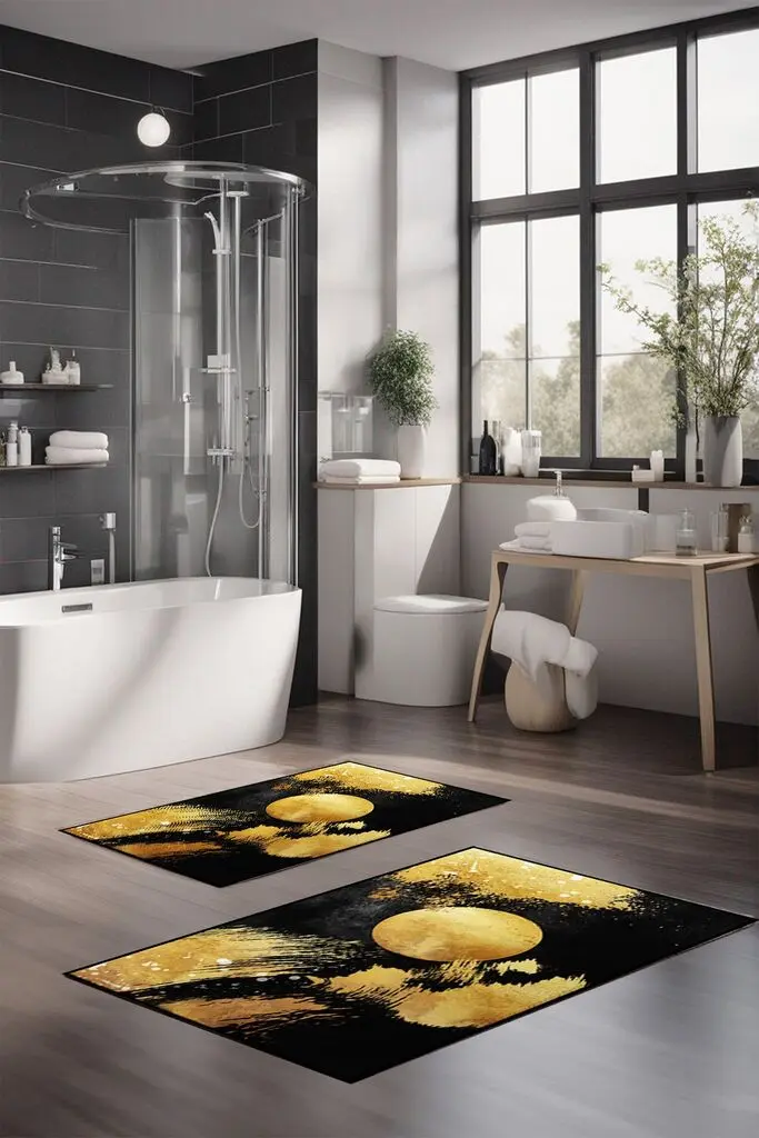 L'essentiel Maison Set prostirki za kupatilo CT-5427, 2 Komada, Šarena