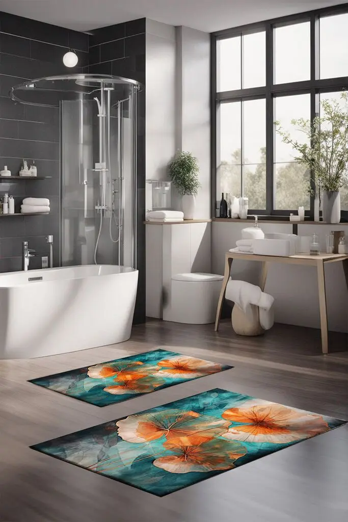 L'essentiel Maison Set prostirki za kupatilo CT-5410, 2 Komada, Šarena