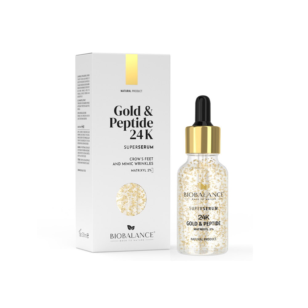 BIOBALANCE 24K Gold & Peptide Super Serum 30 ml