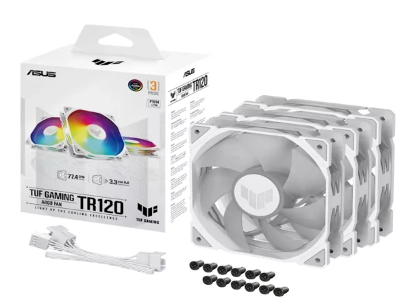 Ventilator ASUS TUF GAMING TR120 FAN ARGB 3IN1 bela