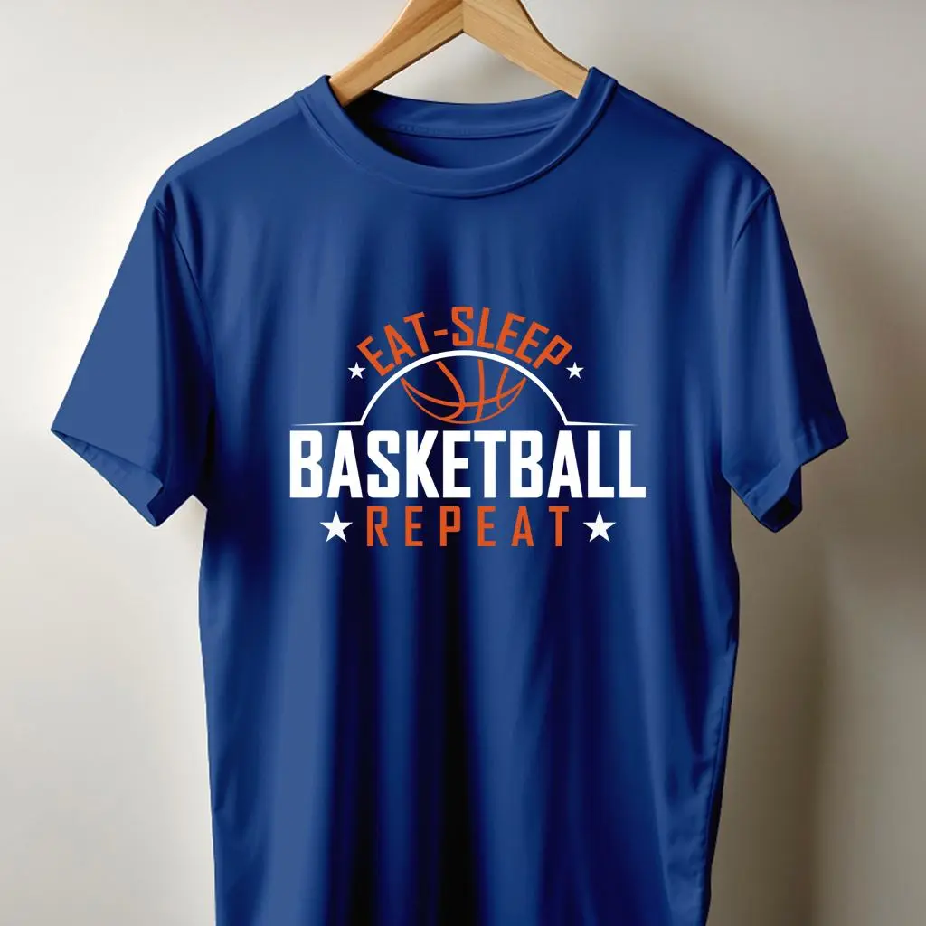 Camiseta Muška majica sa štampanim printom Cam 4009, Borovnica