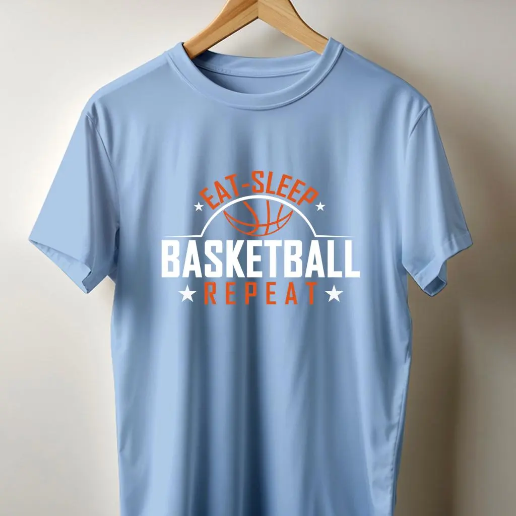 Camiseta Muška majica sa štampanim printom Cam 4009, Cijan