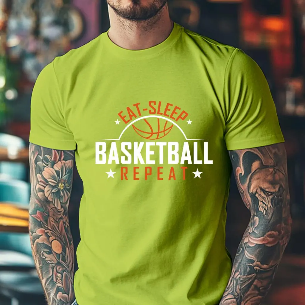 Camiseta Muška majica sa štampanim printom Cam 4009, Limeta