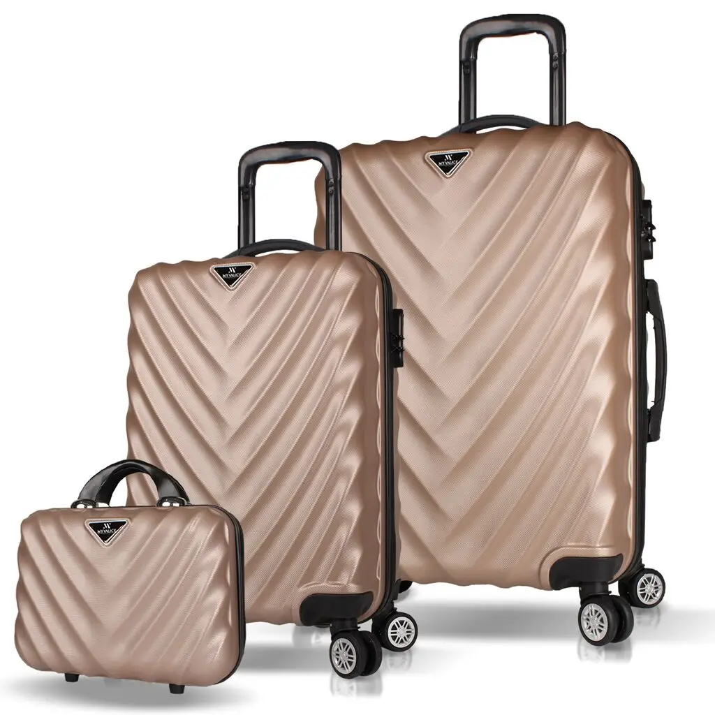 MyValice Set kofera 7477, 3 dela, Zlatne boje