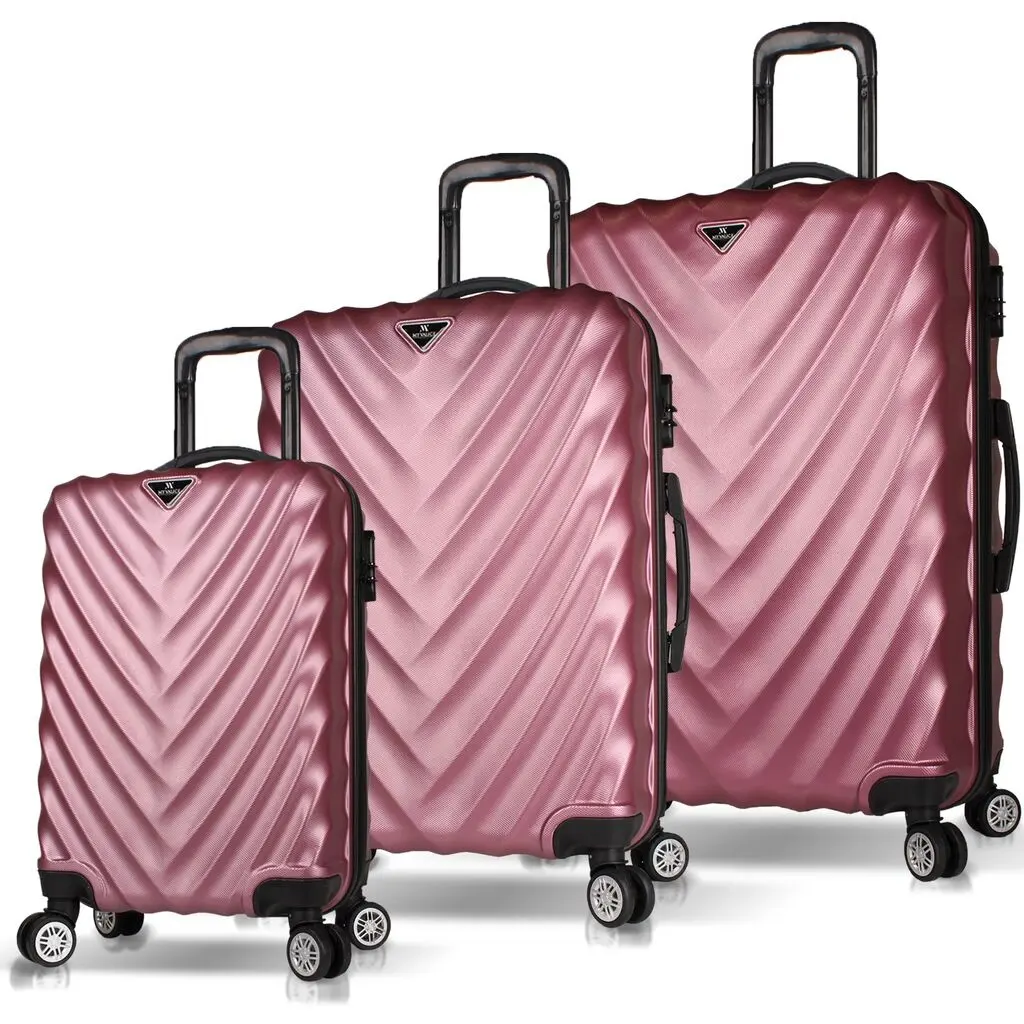 MyValice Set kofera 6609, 3 dela, Rose Gold