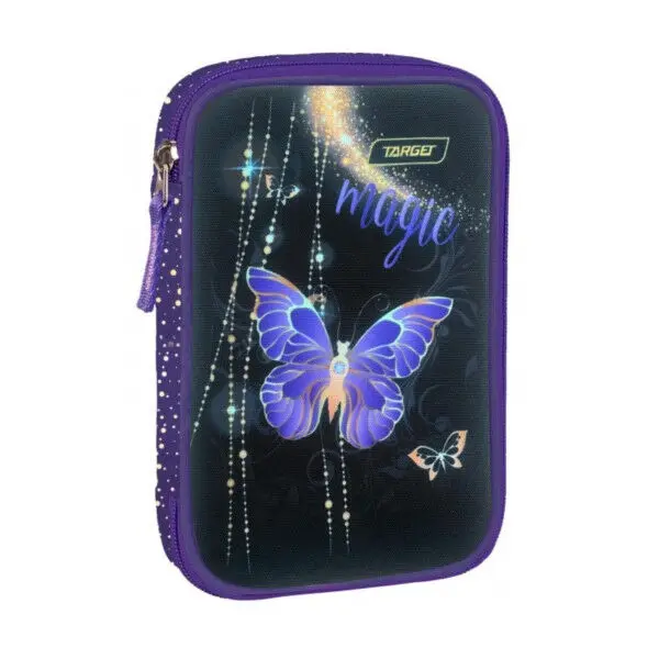 Target Puna pernica za devojčice Mystical butterfly, Crna - ljubičasta