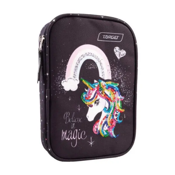 Target Puna pernica za devojčice Rainbow Unicorn, Crna