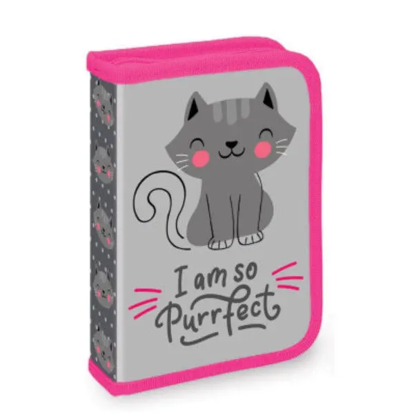 S-cool Puna pernica za devojčice I am so Purrfect, Siva