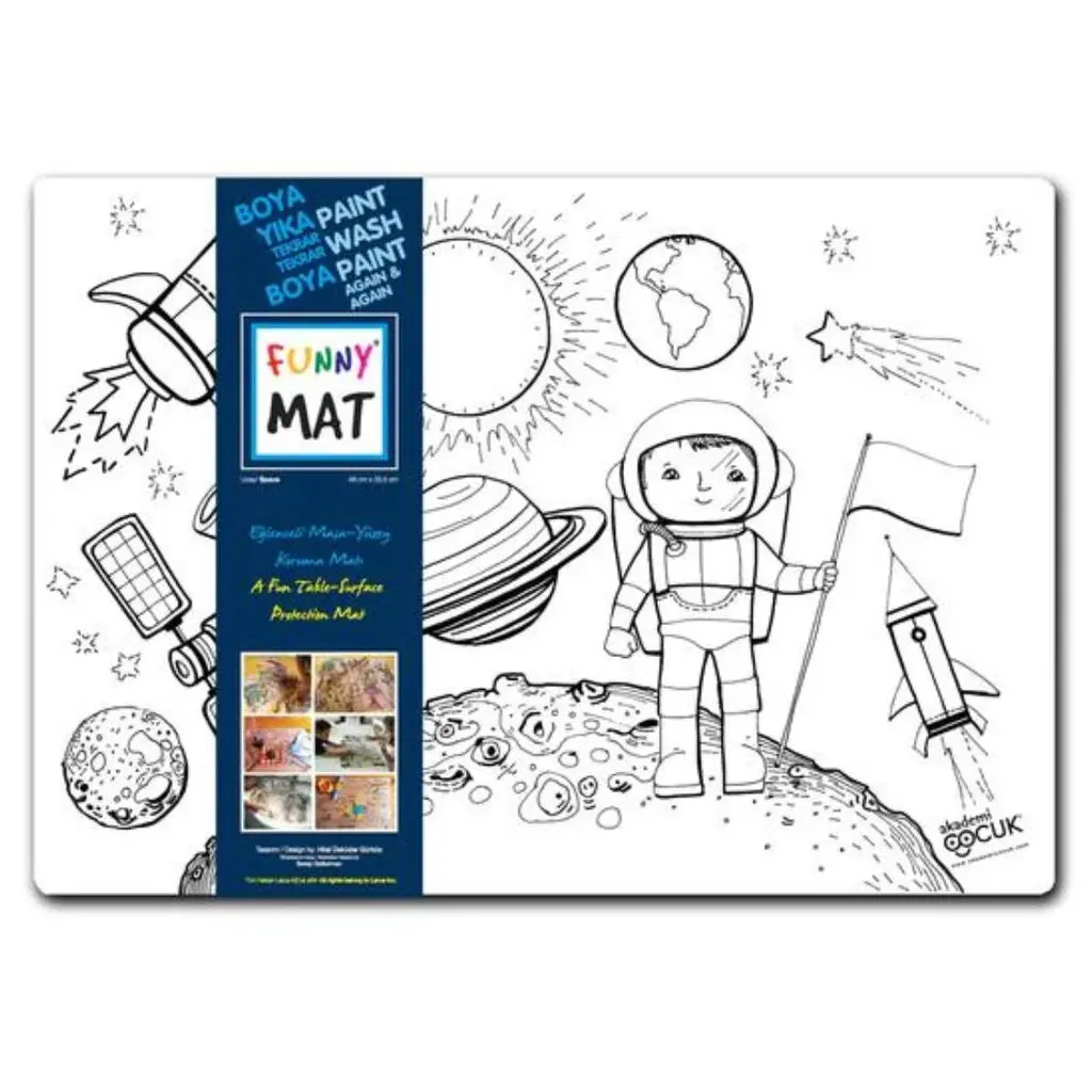 Funny Mat Podmetač za sto i bojanka, Space