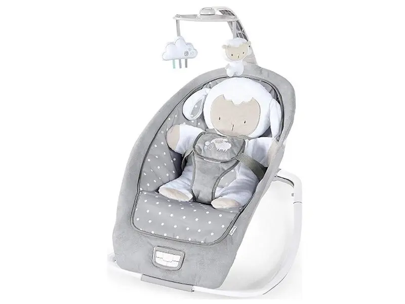 Kids II Ležaljka za bebe Rocking Seat-Cuddle Lamb 12118