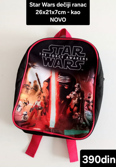Star Wars Zvezdani ratovi deciji ranac - kao NOVO
