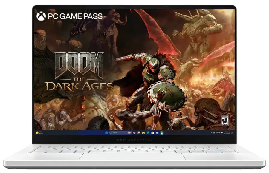 ASUS - ROG Zephyrus G14 14" 3K OLED 120Hz Gaming Laptop - Copilot+ PC - AMD Ryzen AI 9 HX - 32GB RAM - NVIDIA RTX 5070 Ti - 1TB - Platinum White