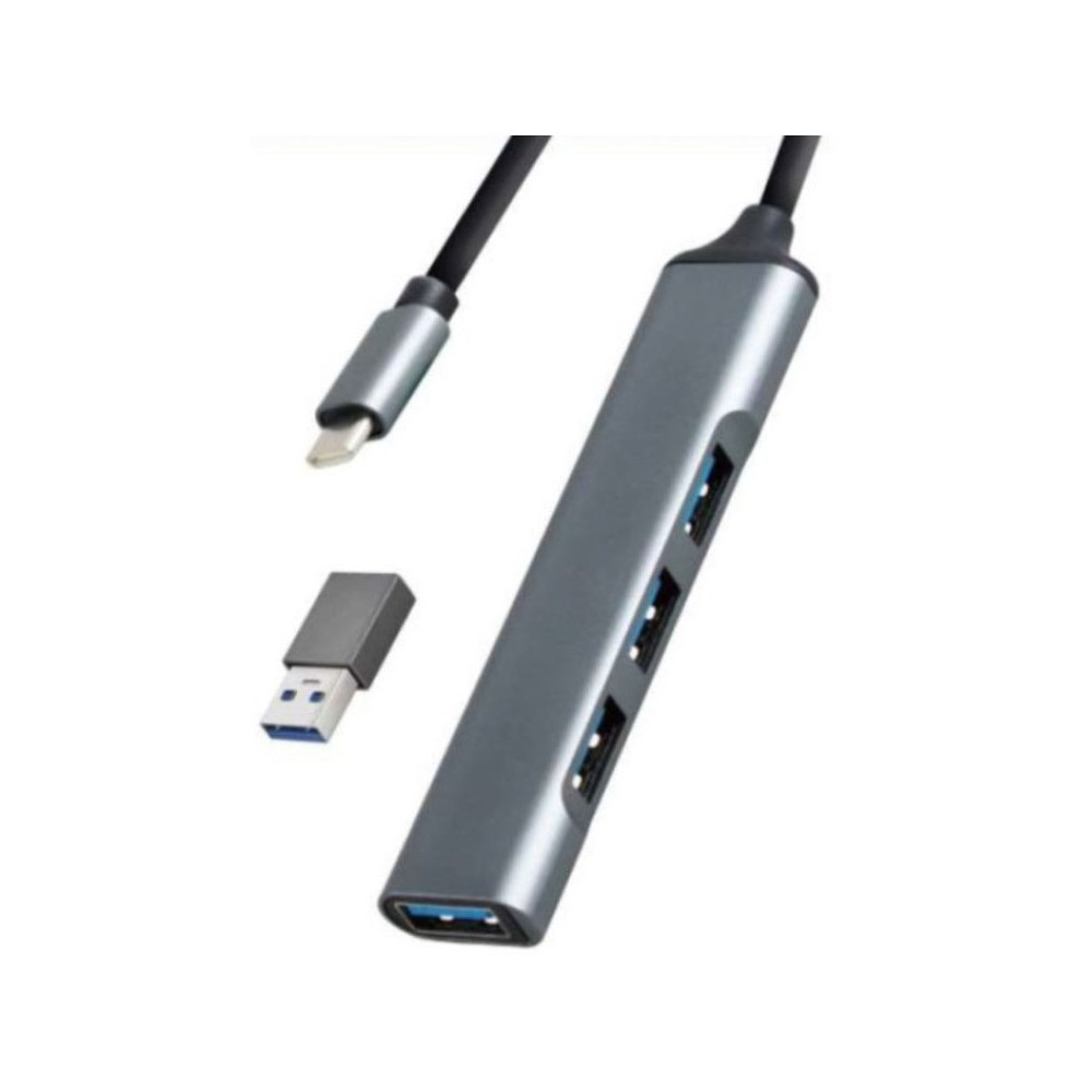 USB 3.0 USB-C+ USB-A NA 4X HUB Aluminium