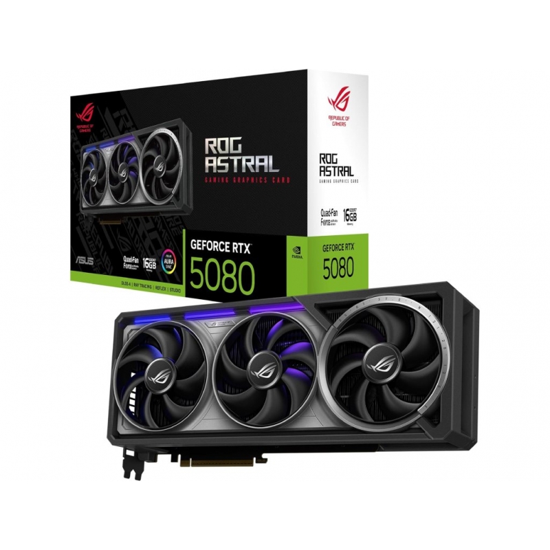 Graficka kartica ASUS ROG-ASTRAL-RTX5080-O16G NVD/16GB/GDDR7/256bit/crna