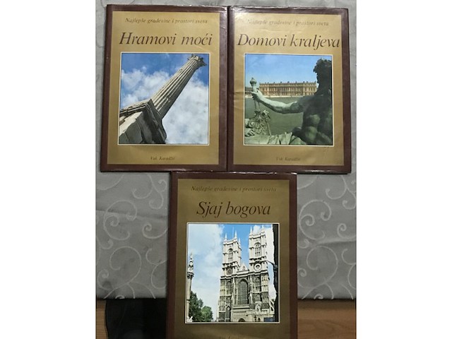 Najlepše građevine i prostori sveta 3 knjige