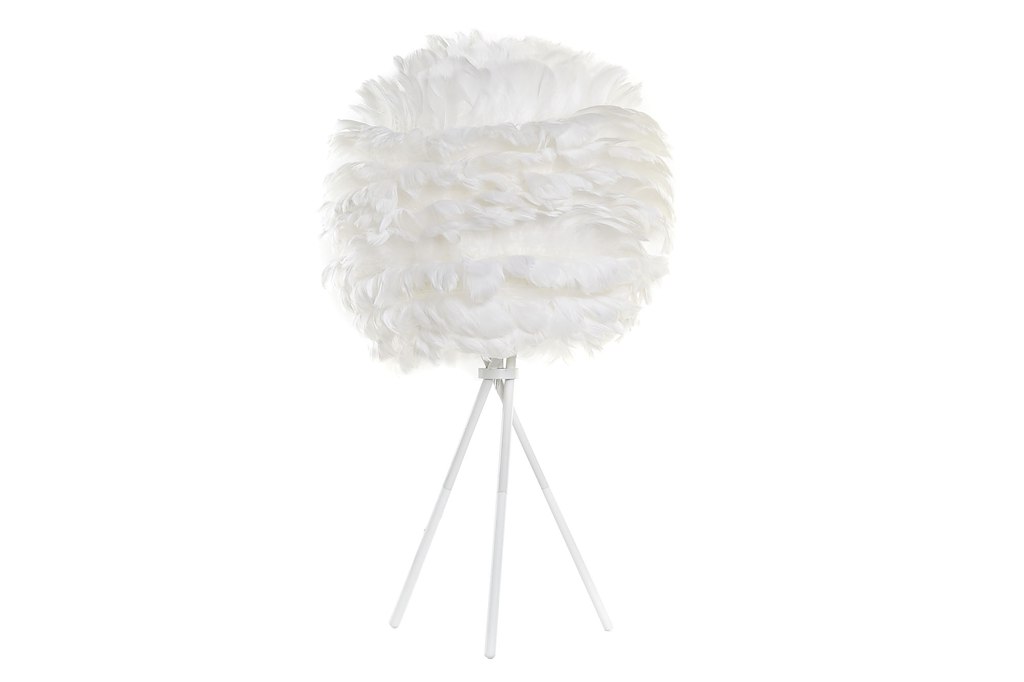 STONA LAMPA / METAL FEATHERS 42X42X67 WHITE