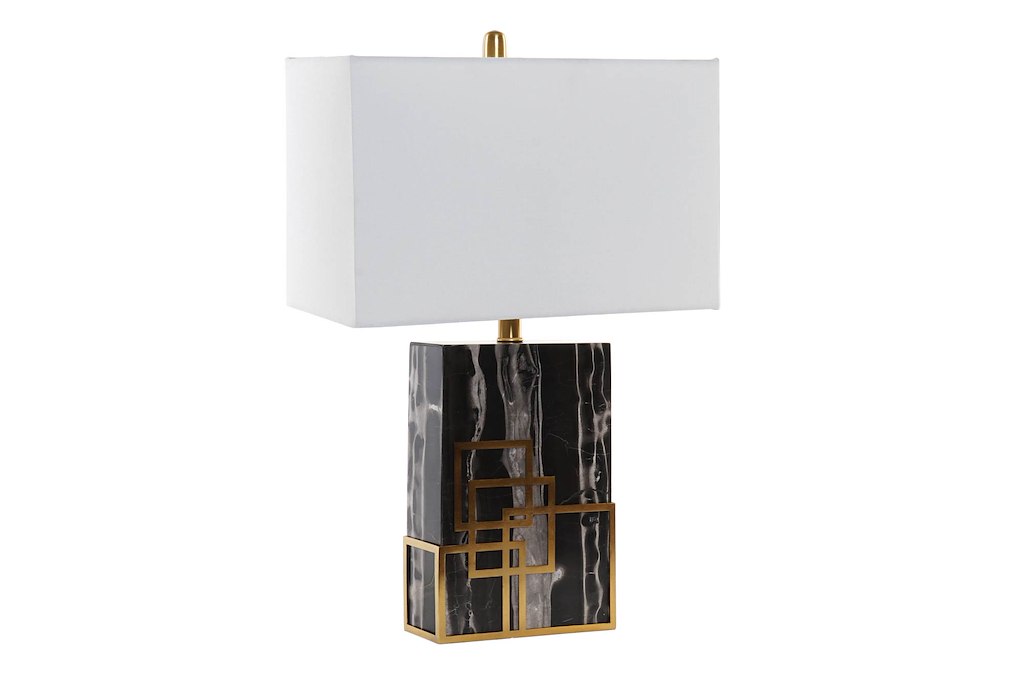STONA LAMPA MARBLE BLACK 41X23X62