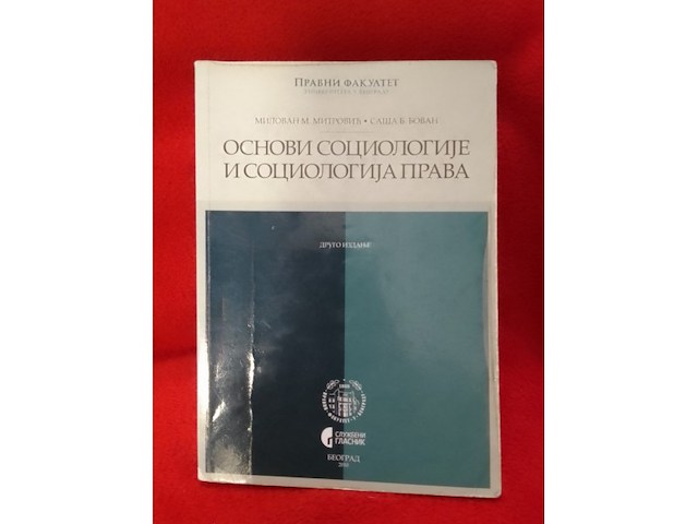 Osnovi sociologije i sociologija prava - Mitrović Bovan