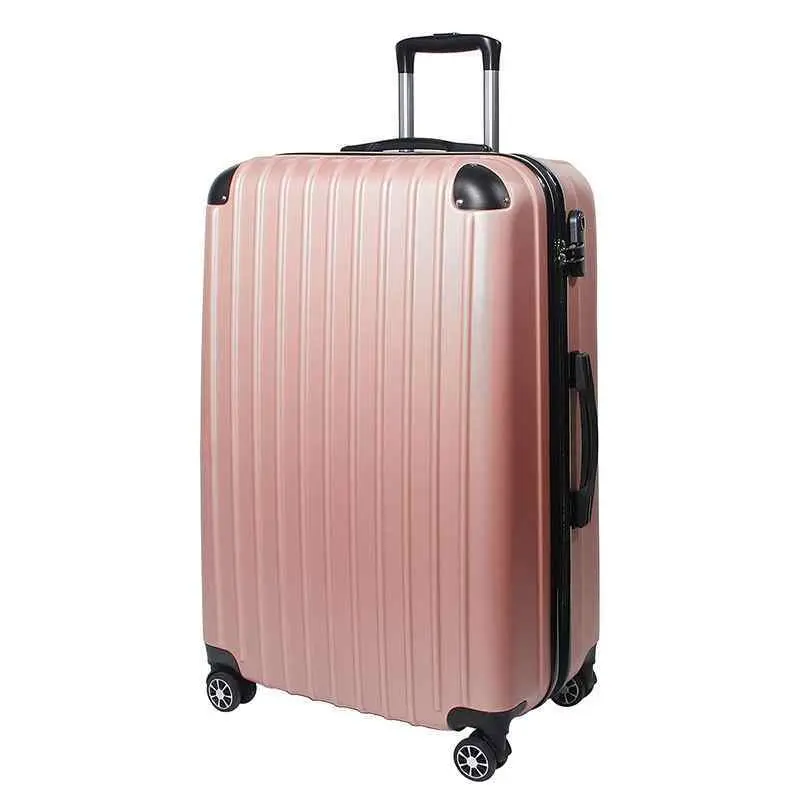 Kofer Strong Stripe roze EL 28 inča