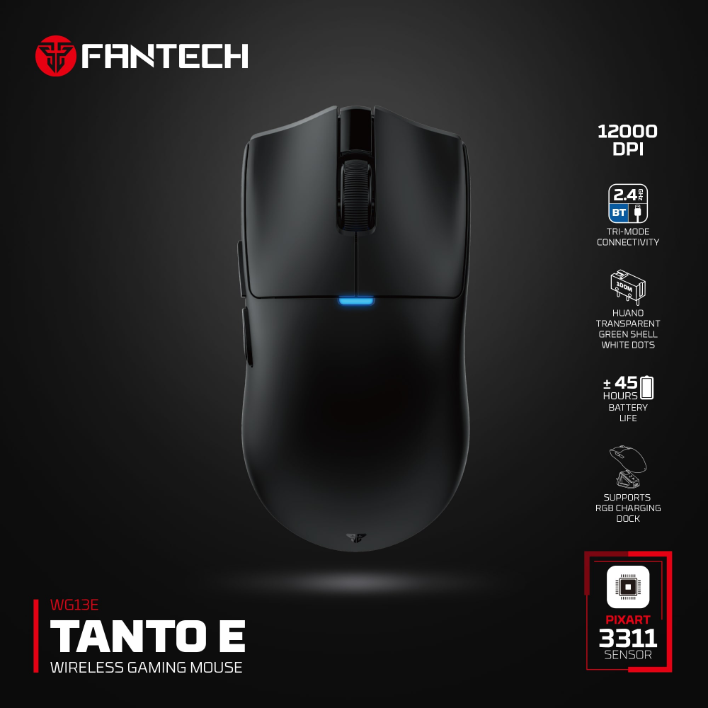 Mis Wireless Gaming Fantech WG13E Tanto E crni