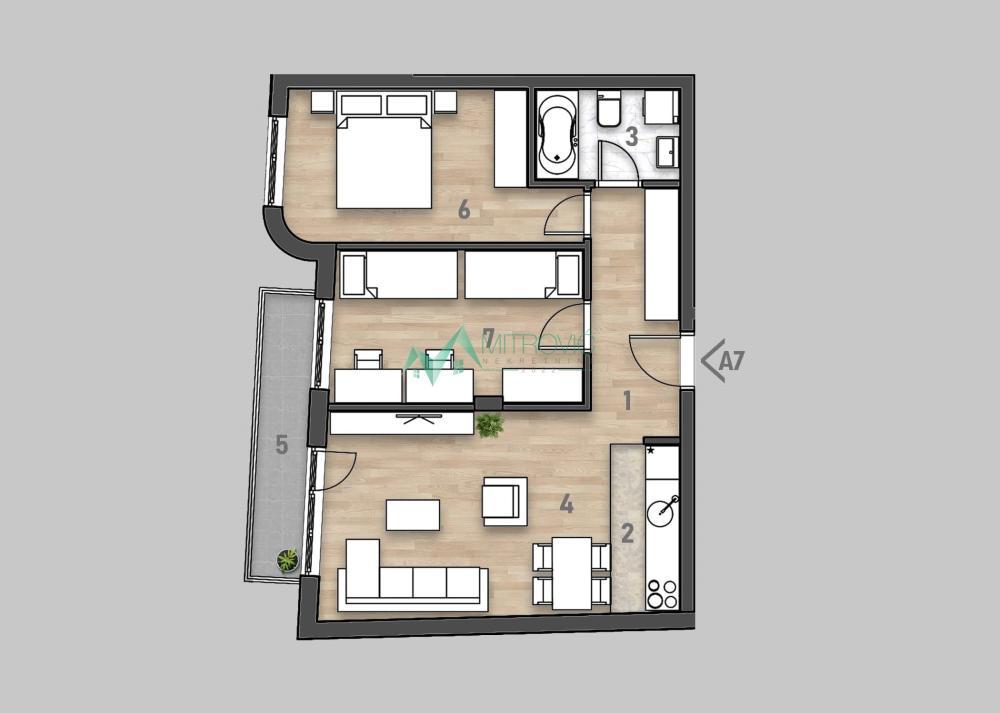 Dvoiposoban stan na prodaju, 62m2, 230.690€