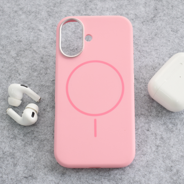 Maska za iPhone 16 powder rose Mag Case Nanobit Pure