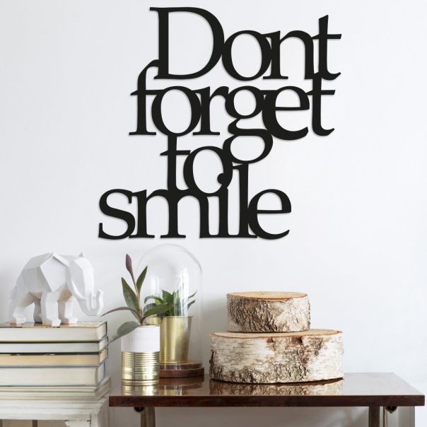 WALLXPERT Zidna dekoracija Dont Forget To Smile