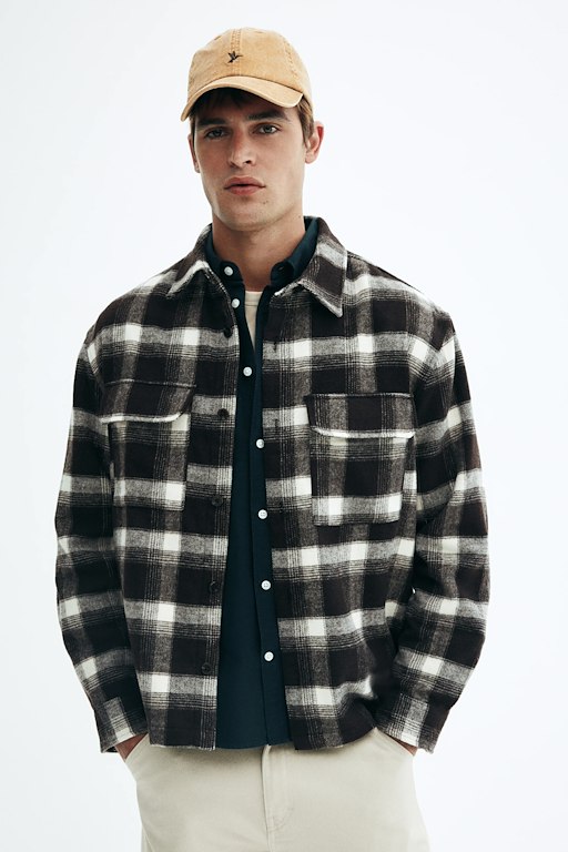 NATKOŠULJA OD FLANELA REGULAR FIT