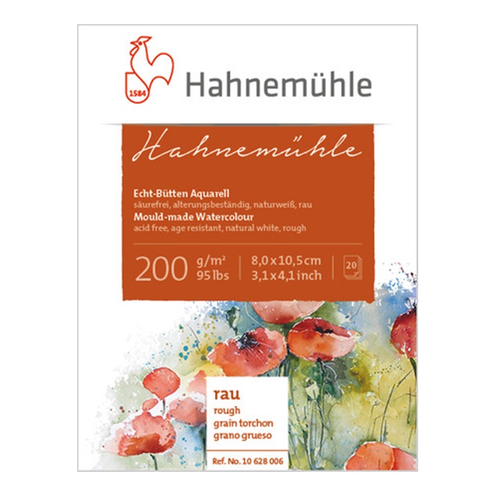 Hahnemuhle grubi akvarel papir 8k10,5 cm