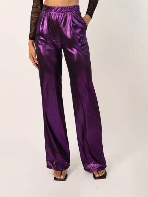 Jaded Rose Ženske pantalone Lilo, Ljubičaste