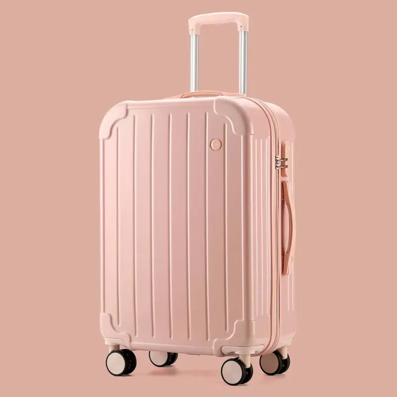 Kofer Wide Stripe EL, 26", Roze