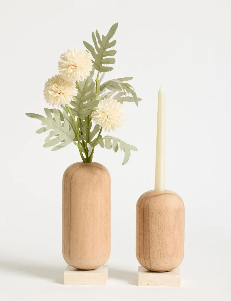 Aberto Design Set vaza, 2 Komada, Bež