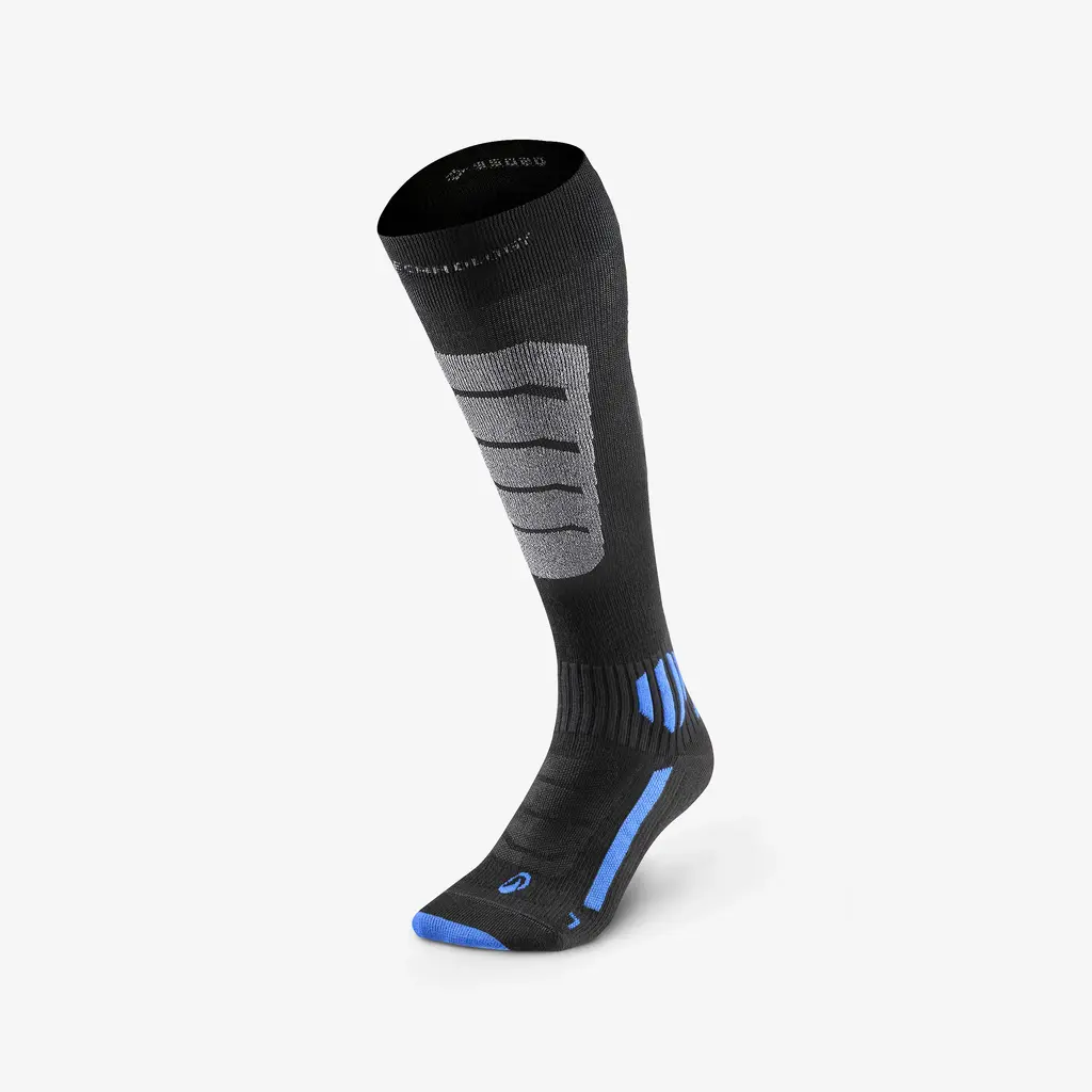 Crne prozračne vunene čarape za skijanje za odrasle 900 X-SOCKS