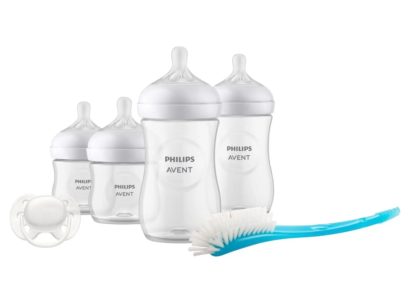 Philips Avent Set za novorođenče Natural Response, 4 flašice, četka i cucla