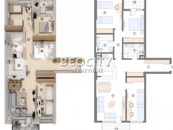 Zemun, Gornji grad, Banatska, 4.0, 112m2, 285600EUR