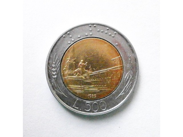 Italija 500 lira 1989