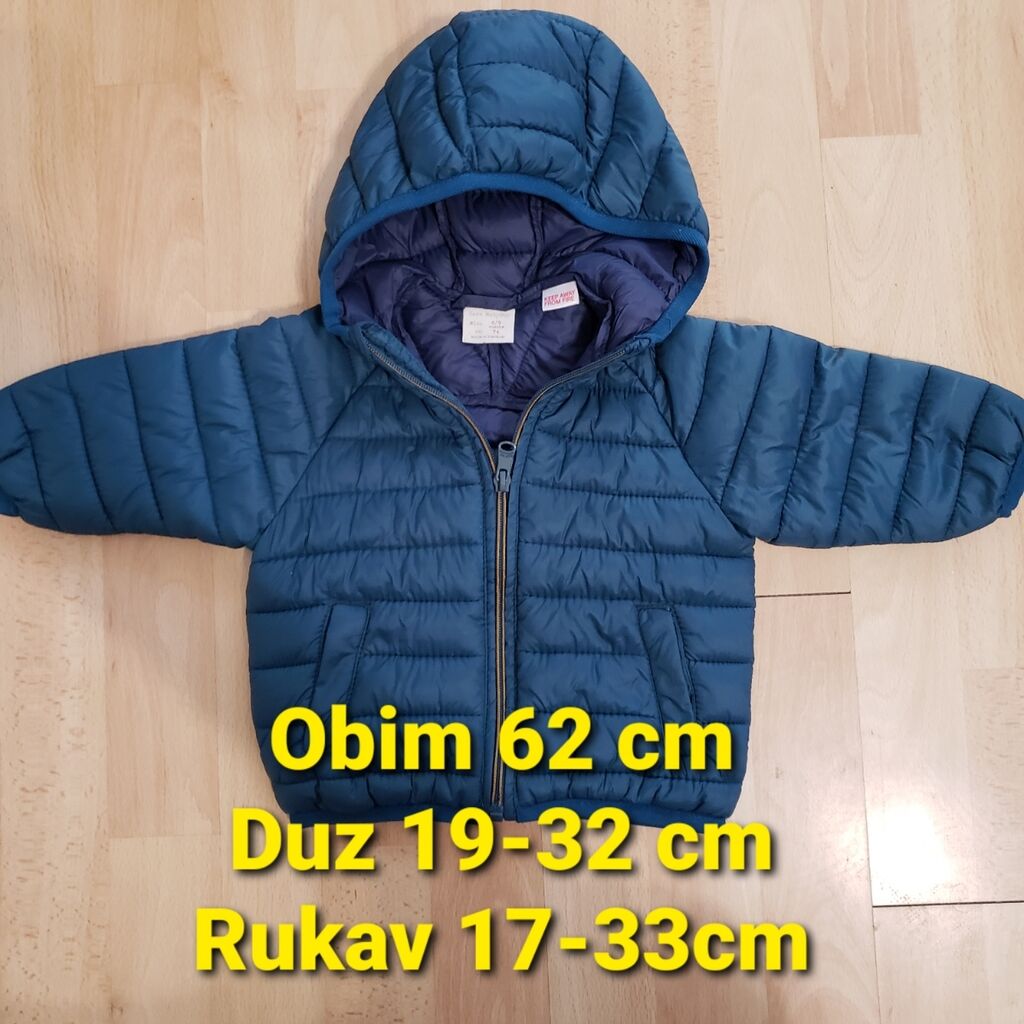 AKCIJA!!! ZARA Baby Boy zimska jakna vel 74 cm (6/9 meseci). Kupljena