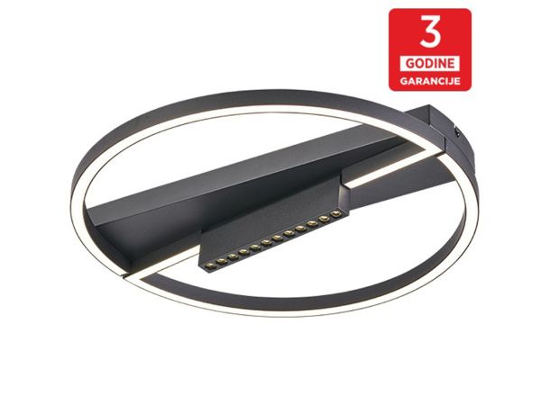 M10937 LED PLAFONSKA LAMPA 30W 3000K peščano crna 3Y Mitea Lighting