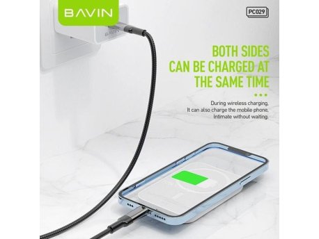 Bavin Magsafe magnetic Power bank 5000mAh, bela